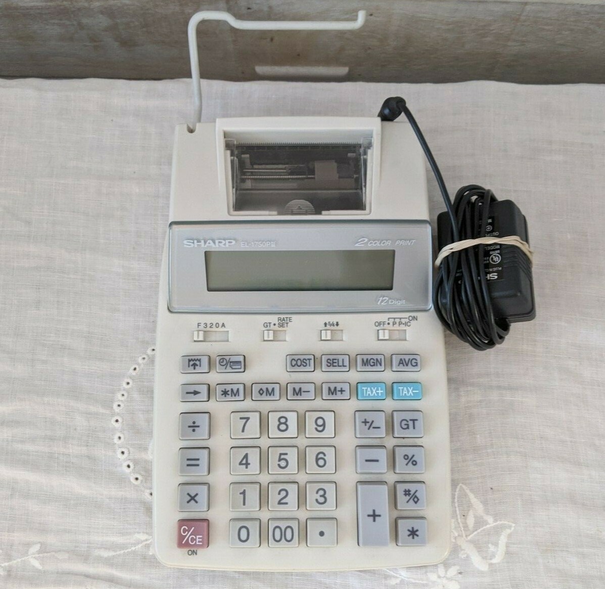 Sharp EL-1750PIII 2 Color Print 12 Digit Calculator | eBay