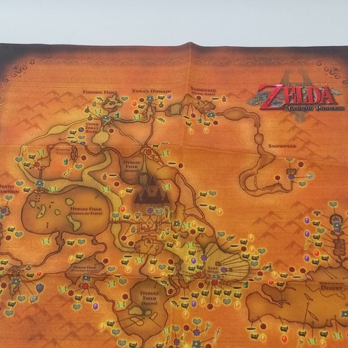 Legend of Zelda Twilight Princess Collector's Edition Cloth Map ONLY | eBay