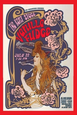 2023 VANILLA FUDGE CONCERT POSTER WALL ART PRINT KENT OHIO SIZE 11X17in ...