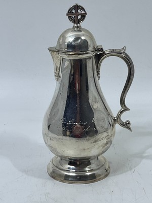 Spanish Sterling “Silver” Communion Flagon Chalice Pitcher w/ Cross ...