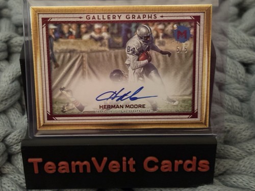 2024 Topps Motif Gallery Graphs #GGHM Herman Moore Autograph Auto /5 ...