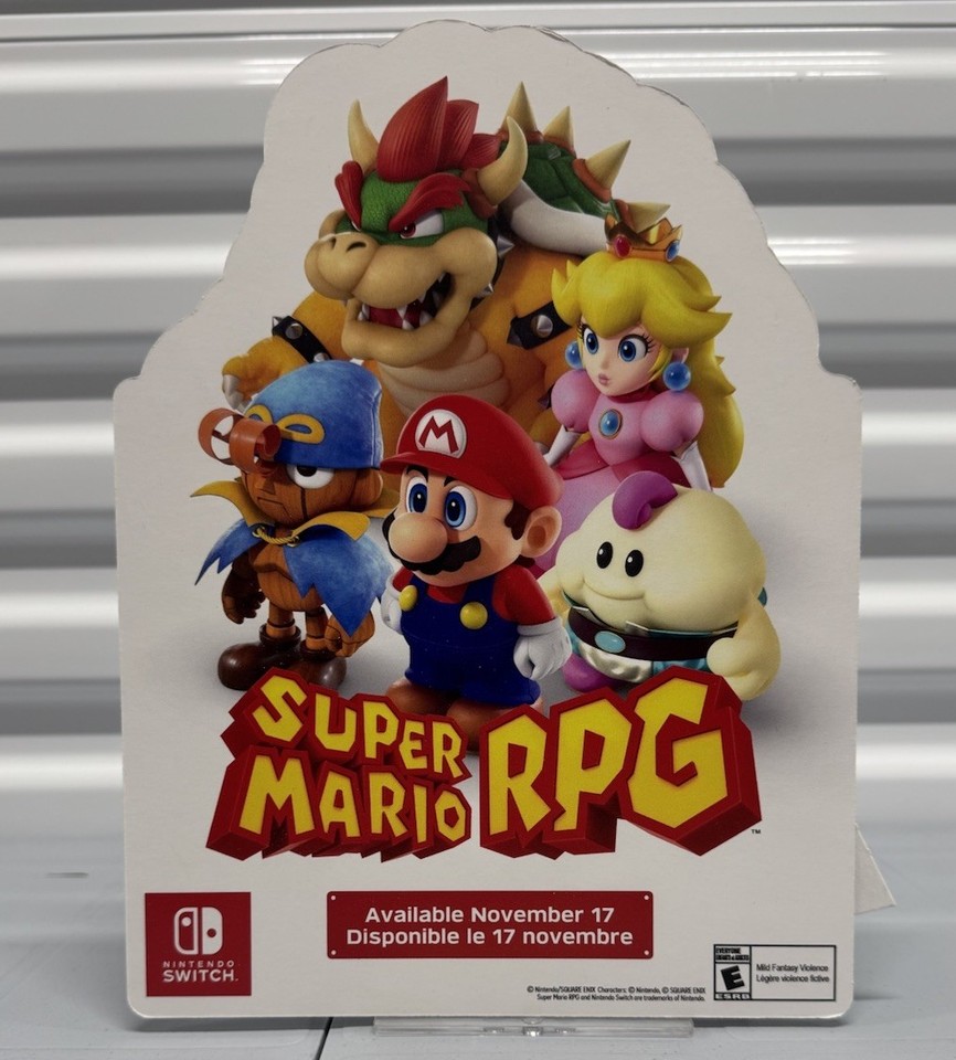 Super Mario RPG Nintendo Switch Standee Counter Top Display | eBay