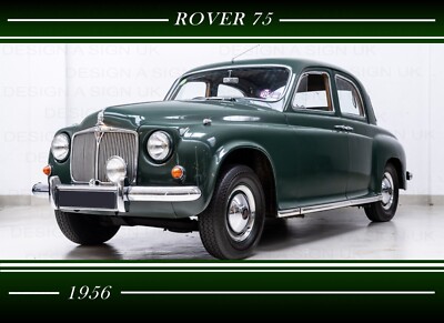 ROVER 75 1956 #M314 SIGN 16" x 11.7" GARAGE METAL LARGE SIGN PLAQUE ...
