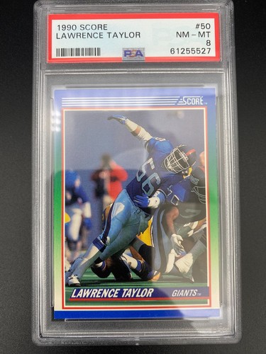 1990 Score Lawrence Taylor #50 PSA 8 NM-MT 💎💎 | eBay