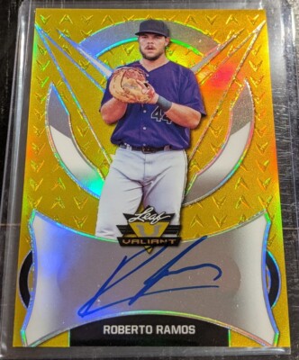 2019 Leaf Valiant Roberto Ramos GOLD AUTOGRAPH 10/10 Signed BA-RR1 ...