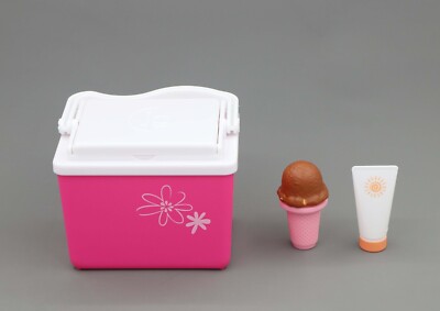 Beach Cooler & Sunscreen & ice cream set fits 18'' doll American Girl ...