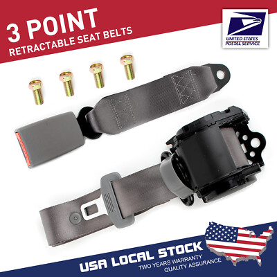Universal 3 Point Seat Belts Safety Belt 4m Length Retractable Long ...