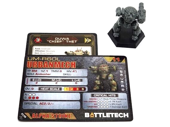 BATTLETECH URBANMECH R70 Plastic Miniature from Urbanmech Lance NEW | eBay