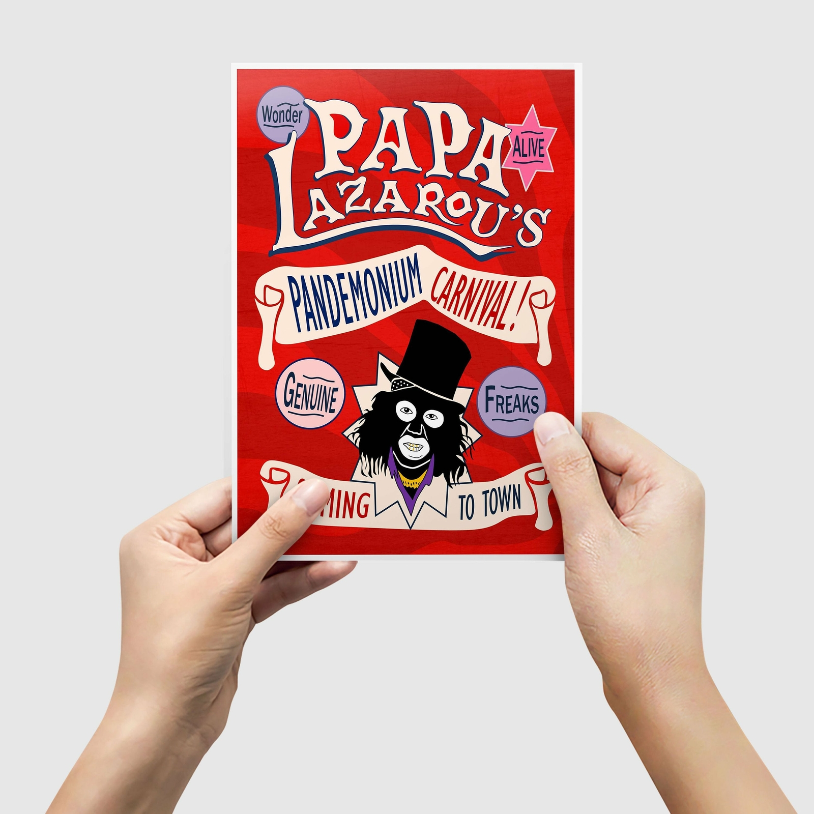 The League of Gentlemen - PAPA LAZAROU'S PANDEMONIUM CARNIVAL Print (3 ...