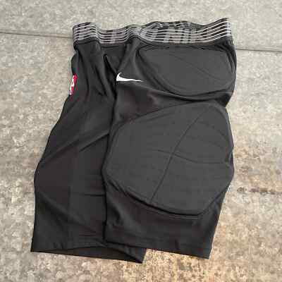 NWT Nike HyperStrong Padded NBA Player Issue Compression Shorts Black ...