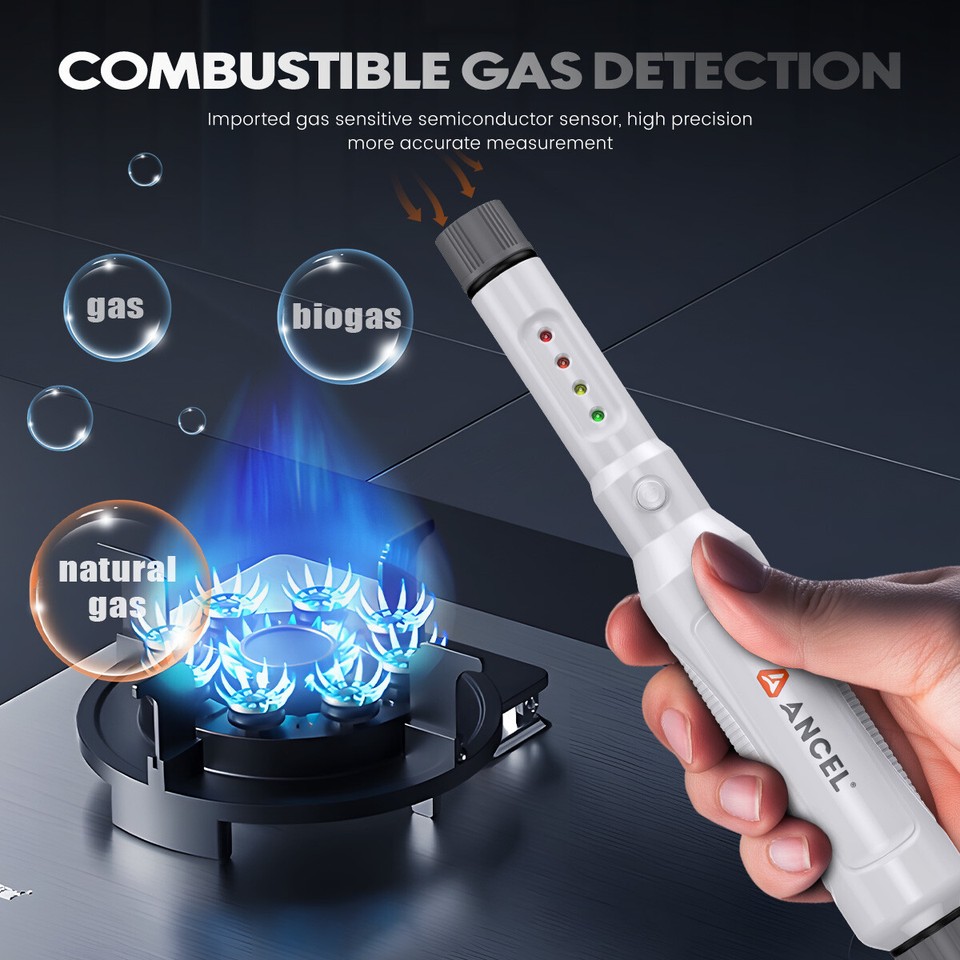 Portable Gas Leak Detector Tester Propane Methane Natural Gas Alarm ...
