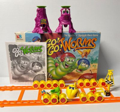 Vintage 1993 Milton Bradley Go Go Worms Game Missing Go Go Dough | eBay