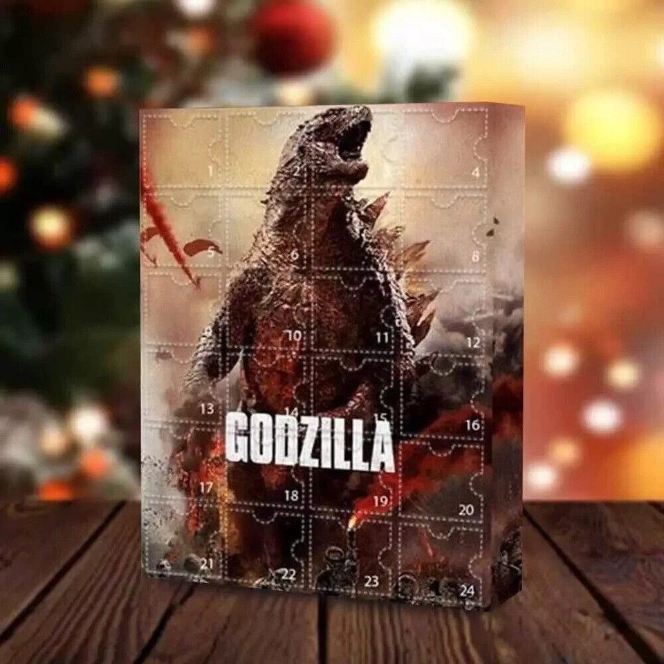 New 2024 Godzilla Advent Calendar Blind Box Action Figure Toy Christmas ...
