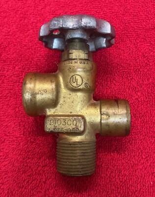 REGO 9103CO LIQUID PROPANE SERVICE VALVE LPG POL x 3/4" NPT W/ RELIEF ...