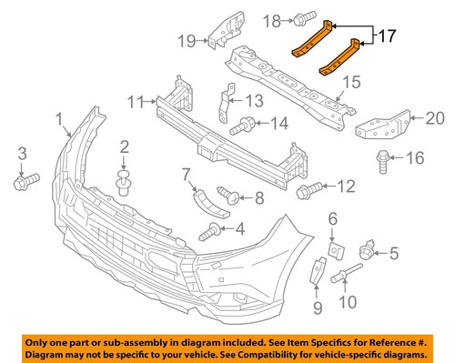 MITSUBISHI OEM 14-22 Outlander PHEV Bumper Components-Lower Bracket ...
