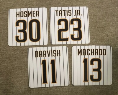 San Diego Padres DRINK COASTERS Set of 4 Tatis Machado | eBay