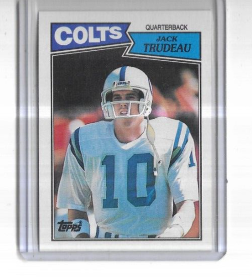 1987 Topps Football #373 Jack Trudeau Indianapolis Colts | eBay