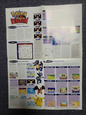 POKEMON STADIUM & POKÉMON TRADING CARD GAME POSTER GUIDE N64 Gameboy ...