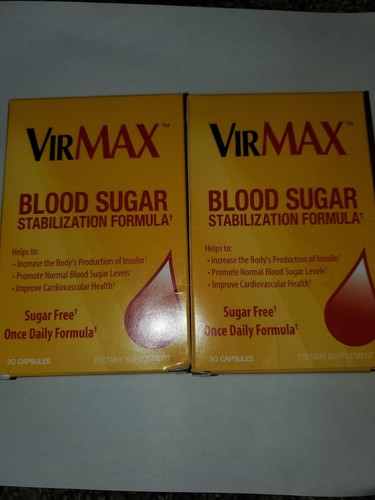 VirMax Blood Sugar Stabilization Formula Cardiovascular Supplement Lot ...