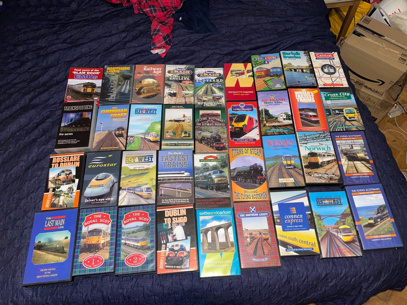 36 x VHS Tapes Video 125 - Drivers Eye View Video, Various routes ...