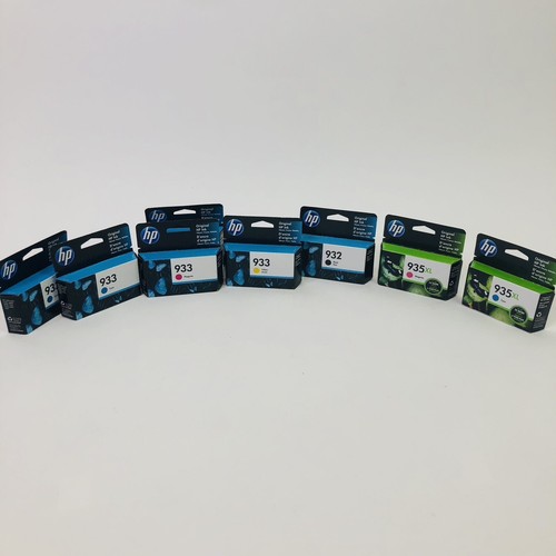 Original HP Ink 933 Cyan Magenta Yellow Jaune 932 Black Noir 935 XL ...