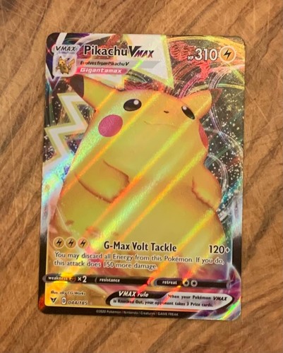 Pokemon SWSH Vivid Voltage Pikachu VMAX Full Art Ultra Rare Card 044/ ...