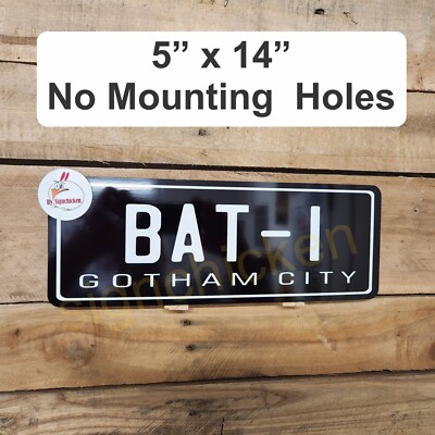 Batman / 1966 Batmobile / BAT-1 *TO SCALE* Replica Prop License Plate 5 ...