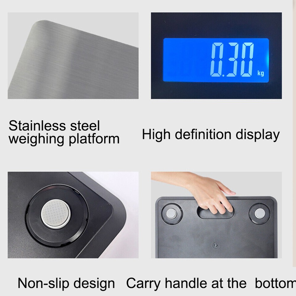 440LB Heavy Duty Digital Postal Parcel Scales Platform Postage Shipping ...