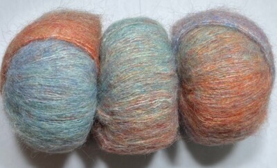 Job lot knitting crochet yarn wool 3x Ball Luxury MOHAIR Gradient Yarn ...