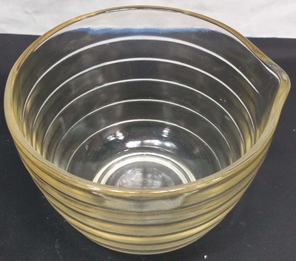 Vintage Pyrex Westinghouse Mixing Bowl Nested Clear Bee Hive With ...