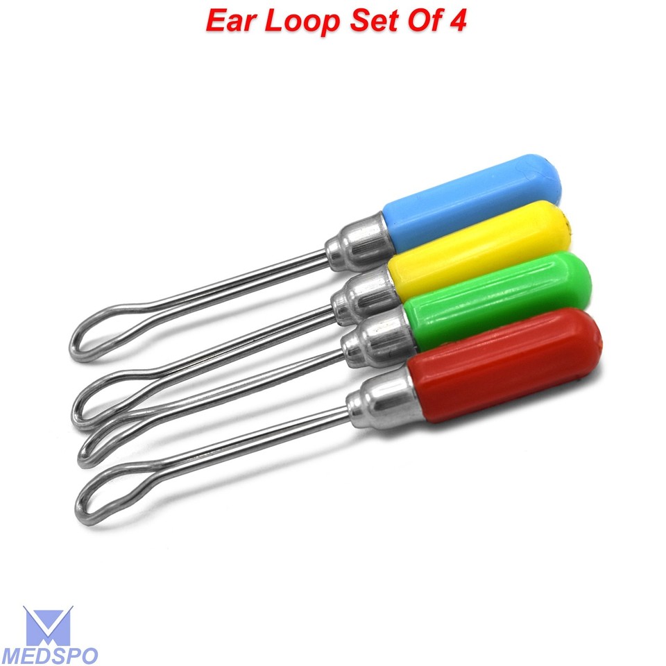 Ear Wax Removal Loop Cleaner Medical Earwax Dermatology Curettes ...
