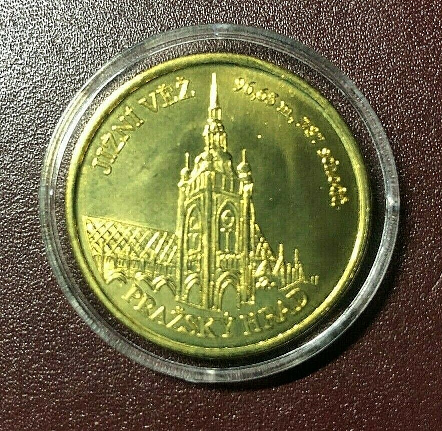 Medaille Zvon Zikmund 1549 Prazsky Hrad (Castle) Coin In Protective ...