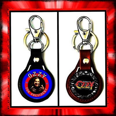 OZZY OSBOURNE EXCLUSIVE COLLECTION OF TWO LEATHER KEYCHAINS | eBay