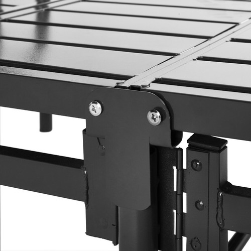 Durable Steel Folding Bed Compact Small Single Bed Frame Guest ...