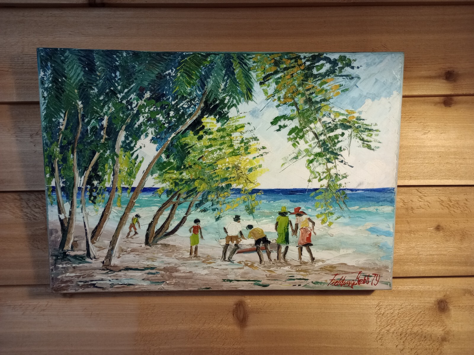 Fielding Babb Oil Painting Barbados Artist! Rare Original Vintage 1979 ...