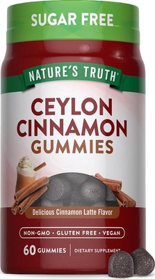 Nature's Truth Ceylon Cinnamon Gummies | 2000mg | Sugar Free | 60 Count ...
