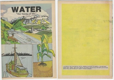 WATER BASIS OF LIFE VF 1979 GIVEAWAY PROMO PROMOTIONAL COMIC SOIL ...