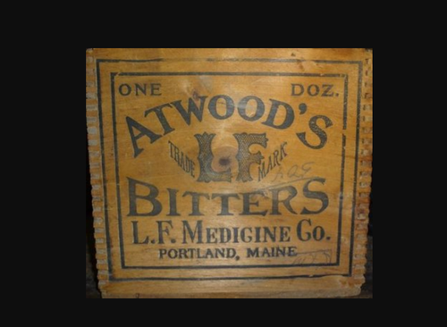 RARE: Antique Quack Med Bottle M L. F. ATWOOD H. H. HAY Bitters ...
