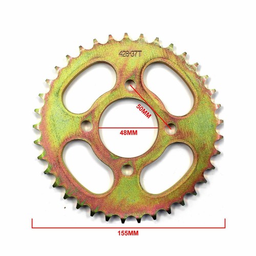 48mm 428 37T Rear Sprocket for motorcycle ATV Thumpstar Atomic Dirt ...