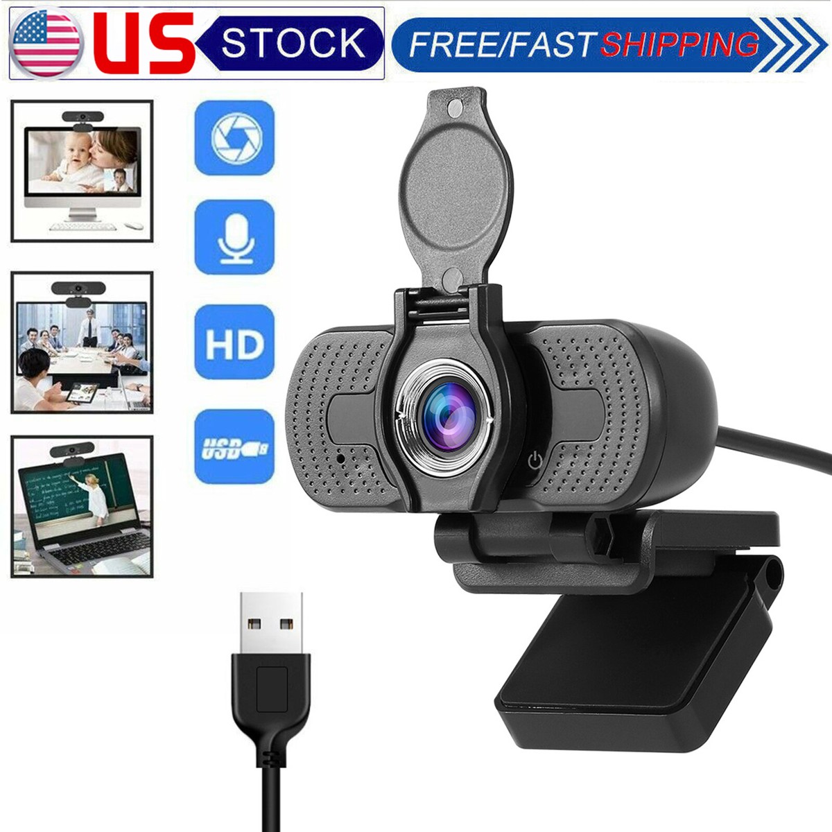 Web Camera Desktop Video Camera Xinidc Full 1080P HD Webcam With ...
