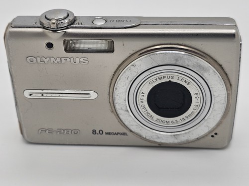 Olympus FE-280 8MP Silver Digital Camera - Untested | eBay
