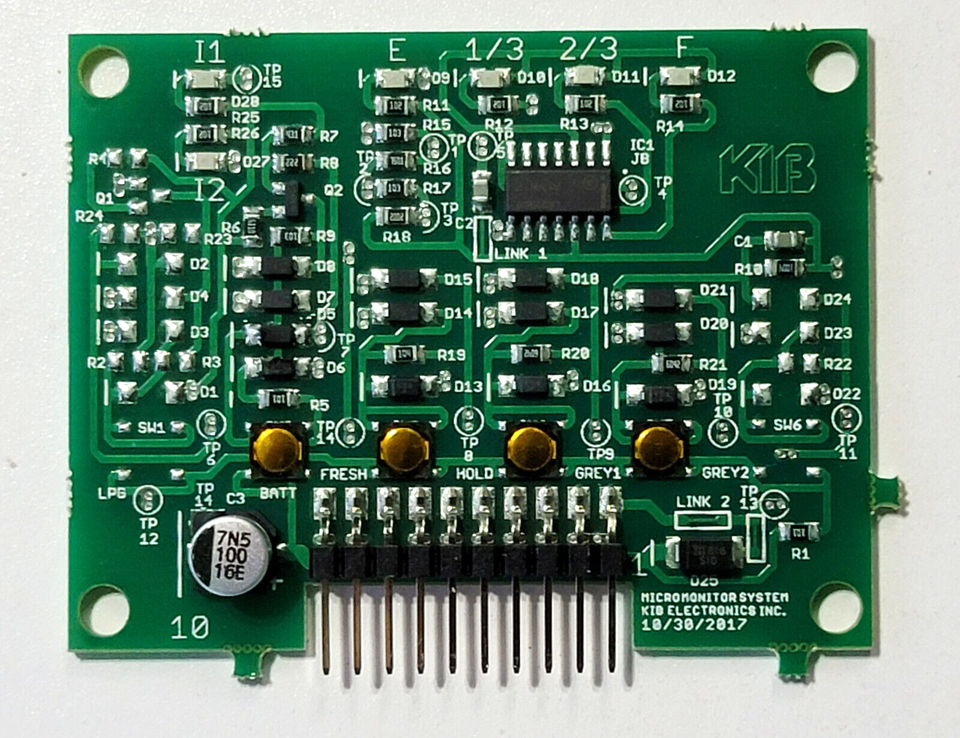 KiB Systems Monitor Panel LED Circuit Board Replacement - 4 Switches 5 ...