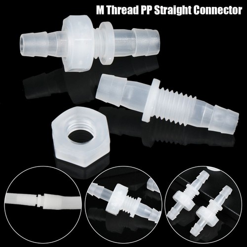 Aquarium Thread Hex Nut Hose Fittings Straight Connectors Fish Tank ...