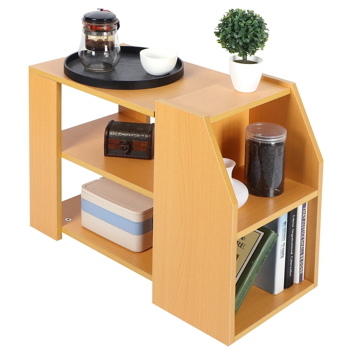 Bookcase Through End Tables