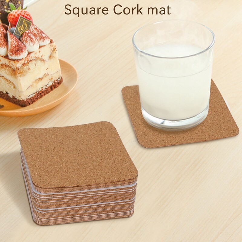 5X(Self-Adhesive Cork Coasters,Cork Mats Cork Backing Sheets for ...