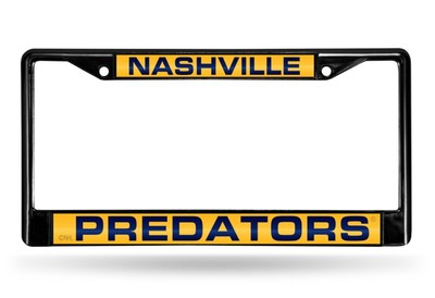 Nashville Predators NHL Black Metal Laser Cut License Plate Frame | eBay