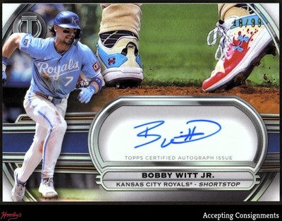 2025 Topps Tribute to Cleats Autographs Bobby Witt Jr. ON CARD AUTO 48/ ...
