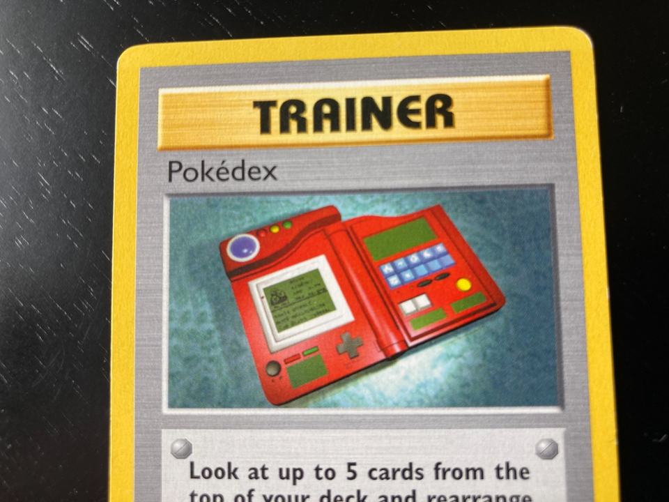 Base Set Shadowless Trainer Pokédex 87/102 Excellent Lightly Play/ Cond ...
