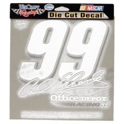 Carl Edwards - 99 Signature Retro Cutout Decal | eBay
