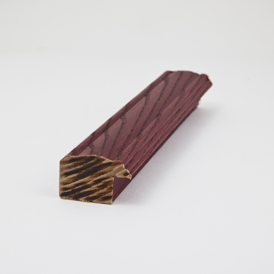 ArtToFrames Picture Frame Custom 1.25" Red Cherry Stain on Oak Wood ...